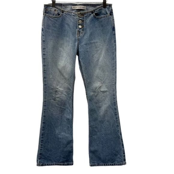 Express | Jeans | Express Vintage Y2k Low Rise Button Fly Hipster Flare Jeans | Poshmark